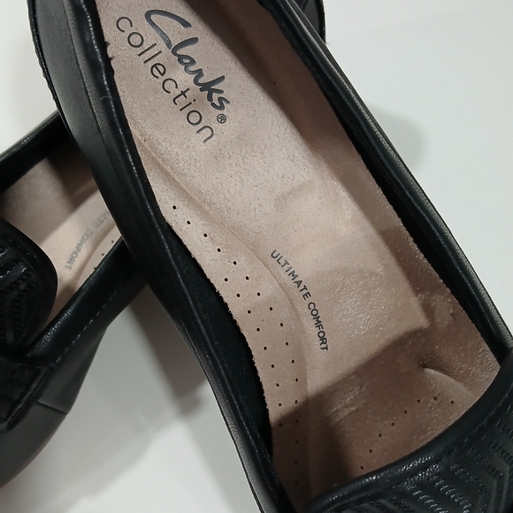 Clarks | Shoes | Clarks Collectionjuliet Aster Black Leather Size Wide ...